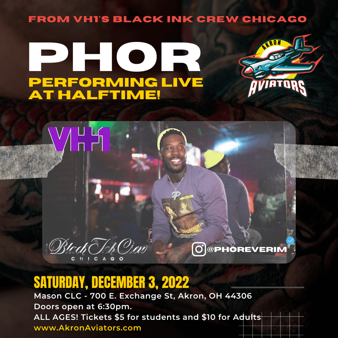 PHOR from VH1’s “Black Ink Crew” LIVE at Aviators Halftime Show – Akron ...